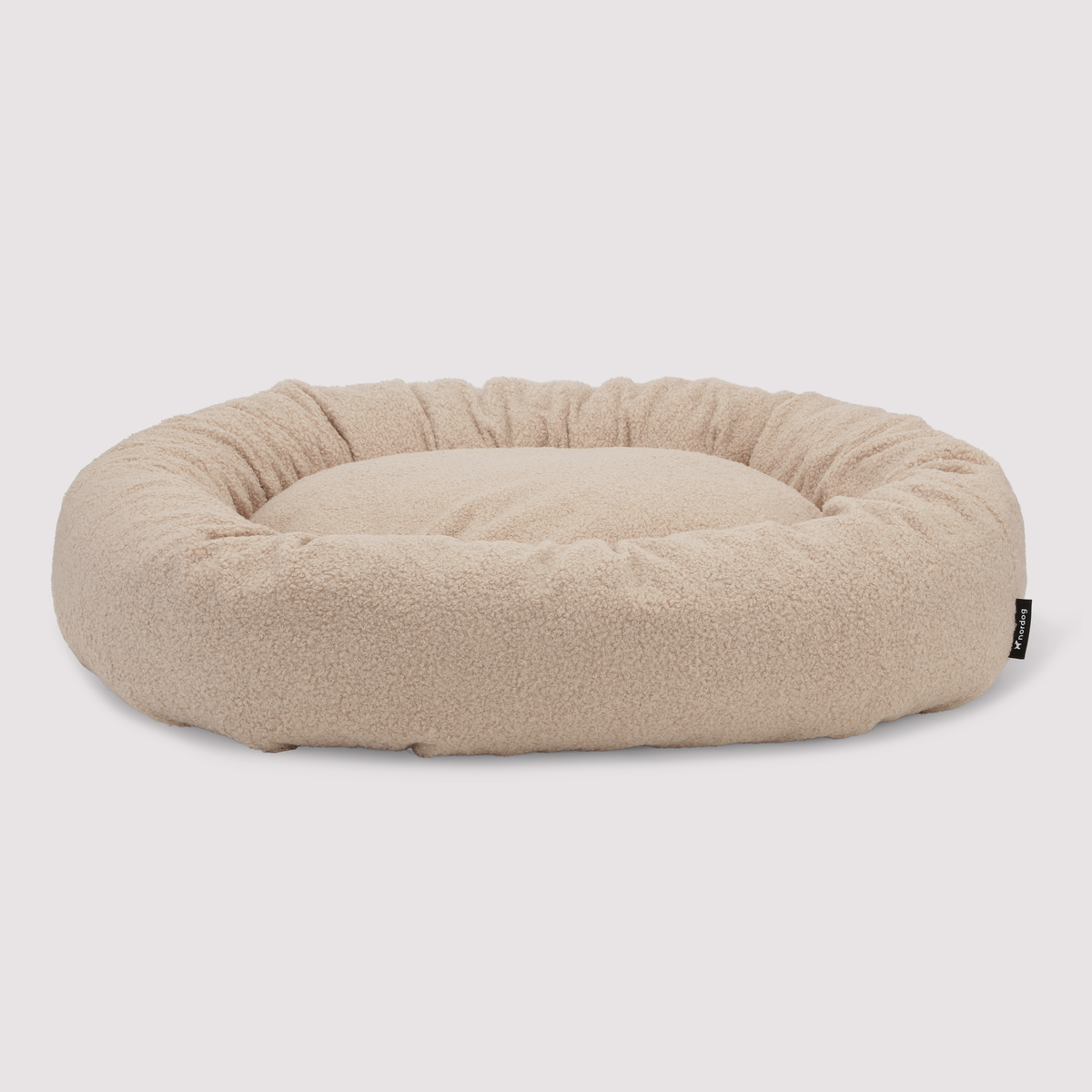 LISE Round Dog Bed Beige – nordog